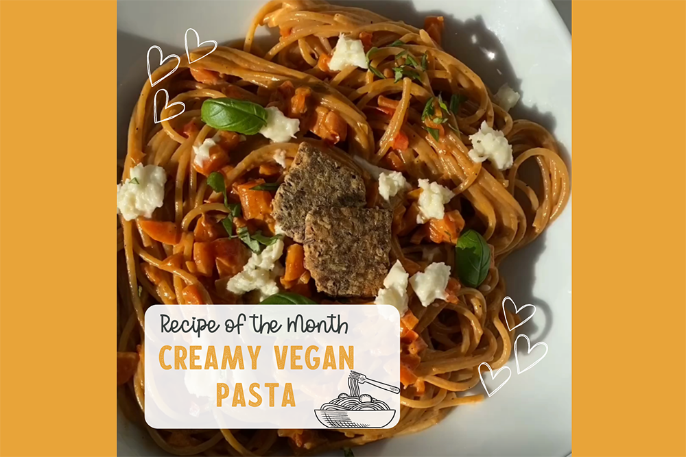 Creamy vegan pasta – pepandlekker